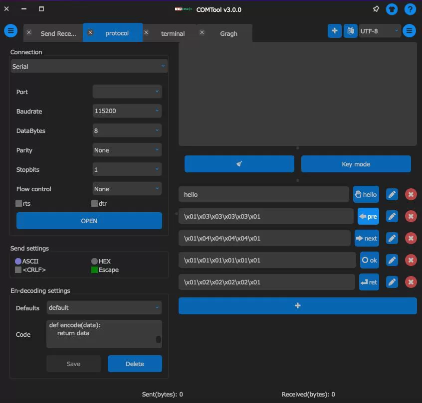 COMTool：优雅高效的跨平台串口调试助手 | Modbus物联网云平台
